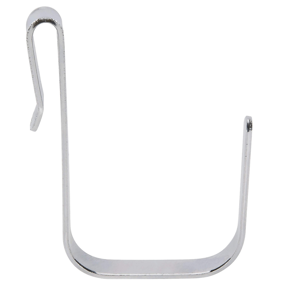Omega Large Chrome Double Snap-On J-Hook for Wire Shelving