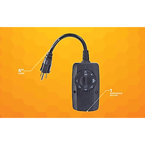 Flowtron Bug Zapper + Woods Outdoor Timer Bundle | Outdoor Insect and Mosquito Protection