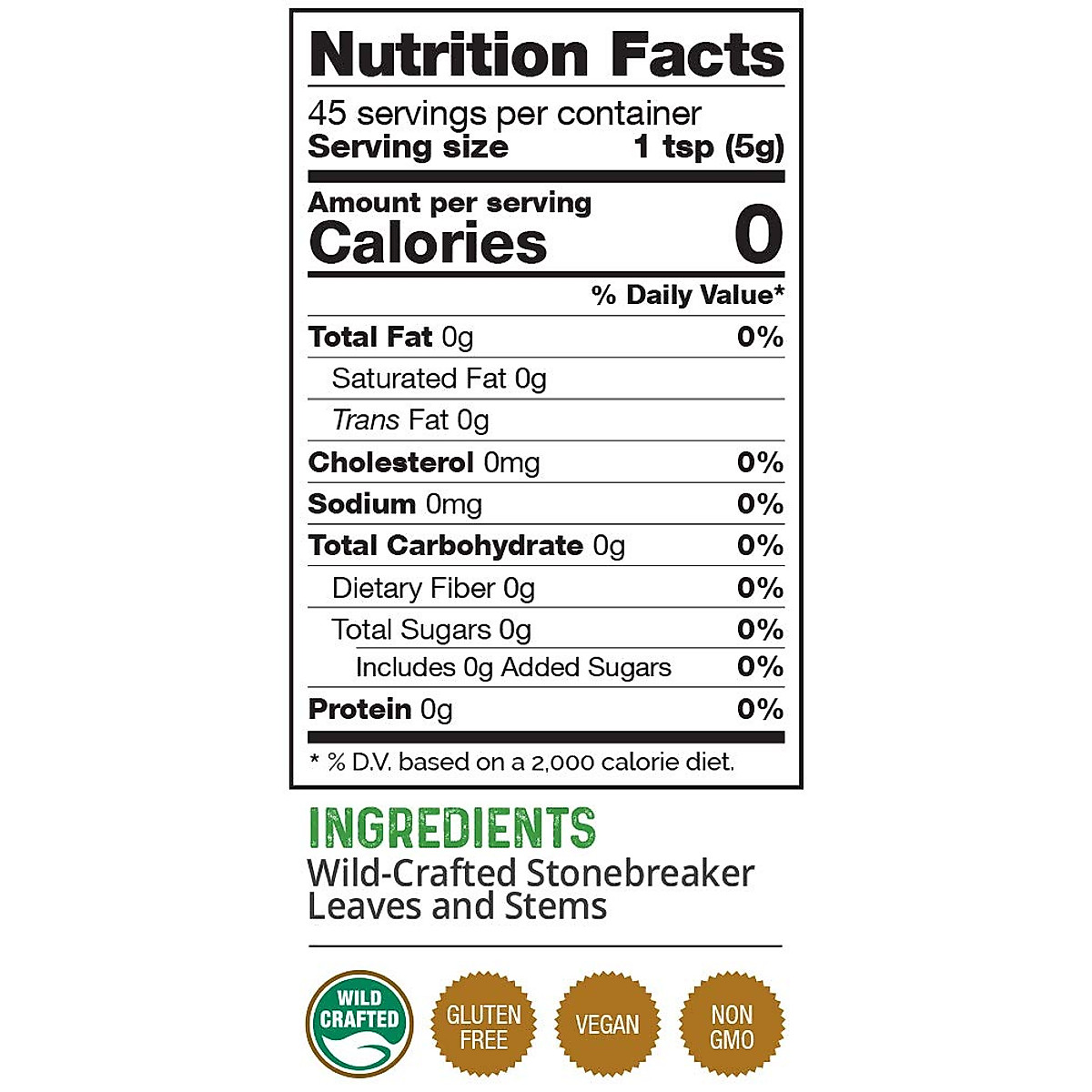 HerbaZest Chanca Piedra Tea (Stonebreaker/Stone Breaker) - 8oz (225g) - Premium Wild-Crafted & 100% Pure Loose Leaves & Stems