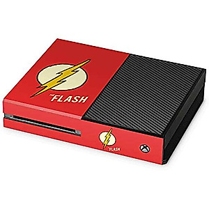 Skinit Decal Gaming Skin Compatible with Xbox One Console - Officially Licensed Warner Bros Flash Emblem Design