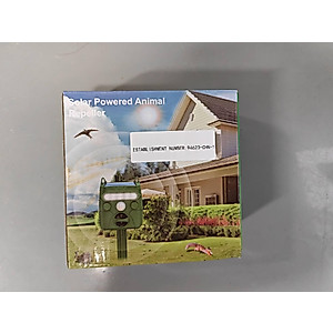 2 Pcs Solar Ultrasonic Animal Repellent 2024 Deer Repellent Devices with Flash Light Motion Sensor Alarm for Cat Squirrel Dog Raccoon Skunk Deer Rabbit, Safe Cat Deterrent Outdoor for Lawn Yard