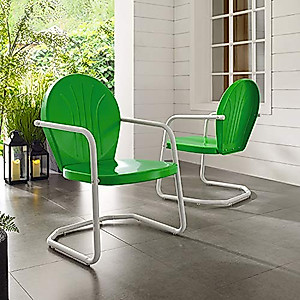 Crosley Furniture Griffith Metal Outdoor Chair - Grasshopper Green