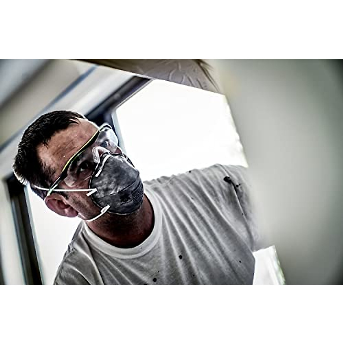 3M 8247 Disposable Odor Respirator for Workshop Odor, R95, Disposable-Lightweight Design, 1-Pack