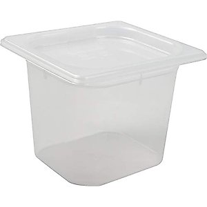 San Jamar MP16 Mod Pan, Food Pan with Lid, 2 quart, (Pack of 12)