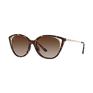Michael Kors 55 mm MK2152U Alexandria Bio Dark Tortoise/Brown Gradient One Size