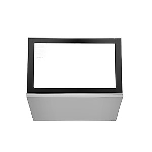 KoolMore AMZ1-GCDF-4P 31 in. Countertop Ice Cream Display case Glass Sneeze Guard in Stainless-Steel, 4 Gelato Pans