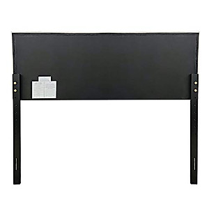 DG Casa Sierra Tufted Upholstered Vertical Channel Adjustable Height Headboard, Queen Size in Beige Polyester Blend Fabric