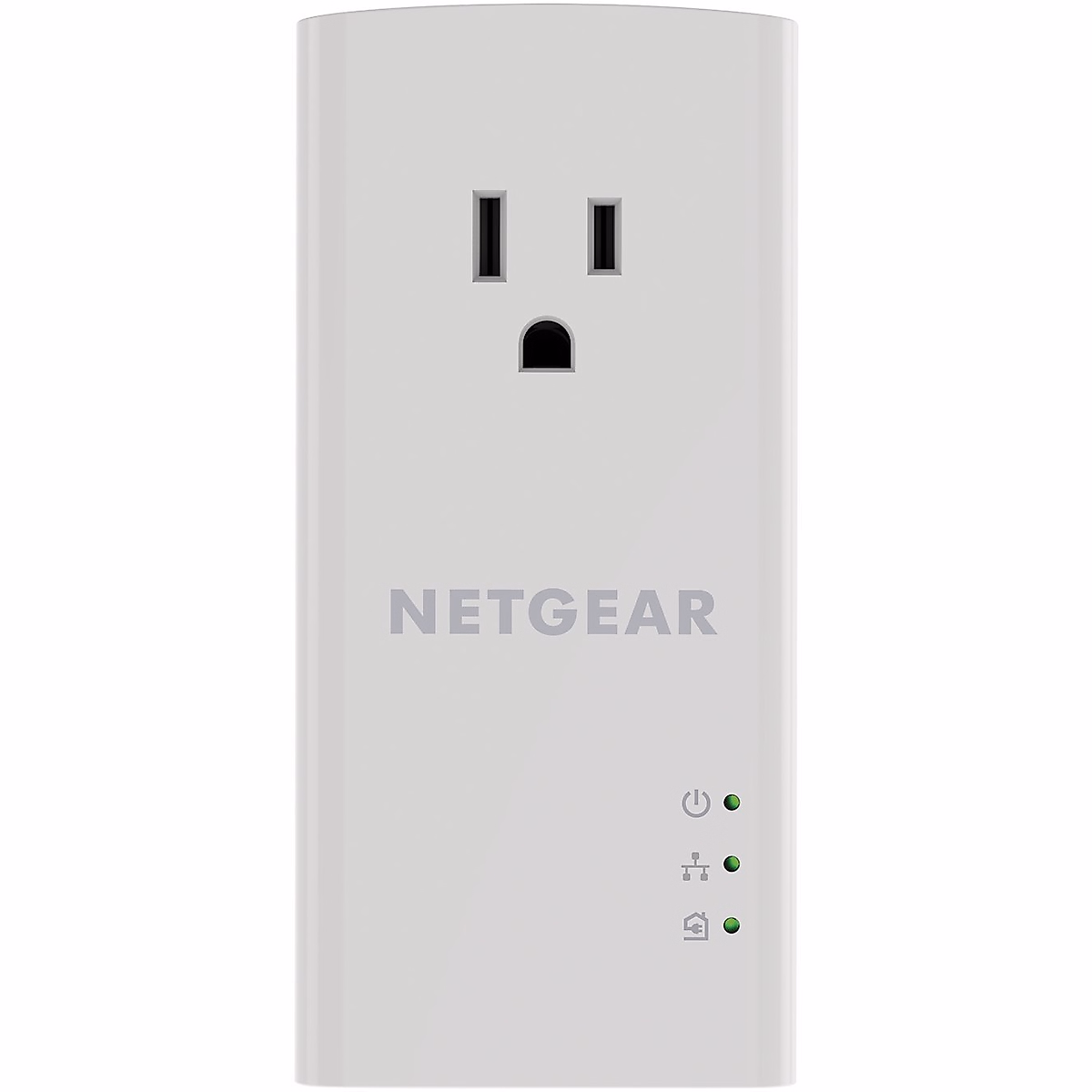 NETGEAR PowerLINE 1000 Mbps, 1 Gigabit Port with Pass-Through, Extra Outlet (PLP1000-100PAS)
