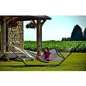 Vivere 15' Heavy Duty 3-Beam Hammock Stand, Black