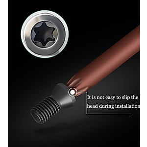 Auniwaig Black Screws Torx M5 x 12mm Carbon Steel Flat Head Socket Head Cap Screws Bolt 12.9 Grade for Replacement 10pcs