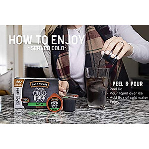 Java House Cold Brew Coffee Concentrate Single Serve Liquid Pods - 1.35 Fluid Ounces Each (Decaf, 12 Count)…