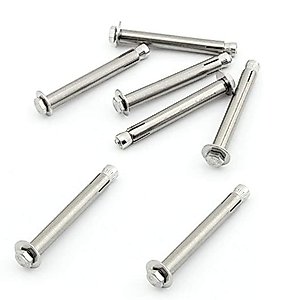 Hex Expansion Bolt Hex Head Nut Sleeve Expansion Screw 304 Stainless Steel External Furniture Bolts, Expanding Shield Anchor Screws Bolts Fastener M6x60mm 5 Pack