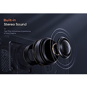 Anpiu Mini Projector 2022 Upgraded Portable Video Projector, 55,000 Hours Multi-Media Home Theater Movie Projector Compatible with Full HD 1080P HDMI, USB, AV, Laptop, Smartphone