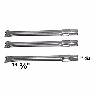Grill Burner for Select Broil King 9412-52, 9412-53, 9412-56, 9412-62, 9412-63, Lowes 6666-64, Sterling & Huntington Gas Models - 3 Pack