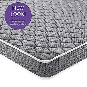 Allora Mila 6” Narrow Twin Mattress - Firm 6 Inch Twin Mattress in Grey