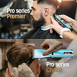 Zesuti Professional Hair Clippers for Men with Beard Trimmer Set,Cordless 2 Adjustable Speeds Barber Hair Clipper Haircut Kit & T-Blade Trimmer USB Rechargeable Hair Cutting Grooming Kit