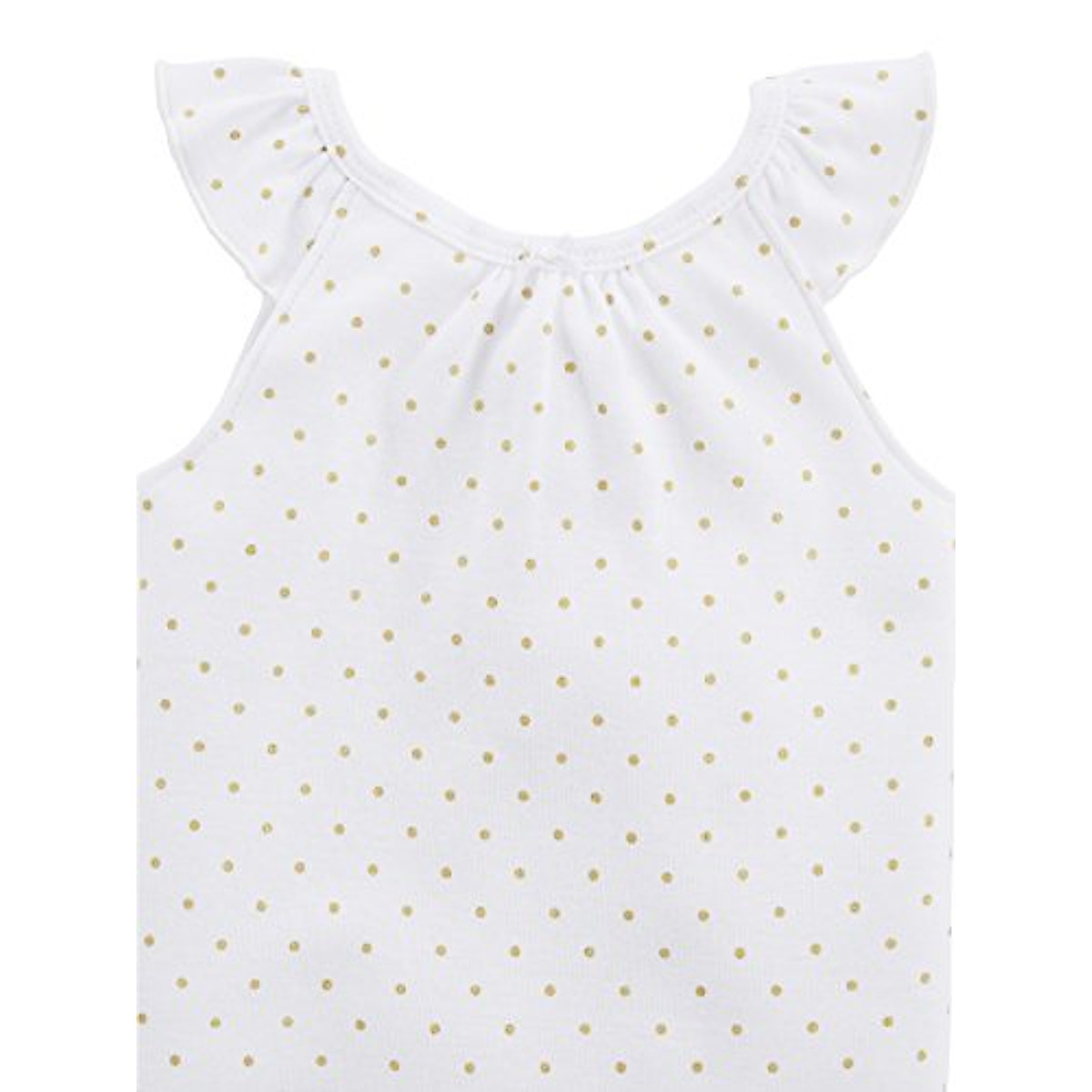 Simple Joys by Carter's Baby Girls' 6-Pack Short-Sleeve Bodysuit, Multicolor/Dots/Hearts, 6-9 Months