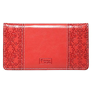 Soft Coral "Amazing Grace" Checkbook Cover