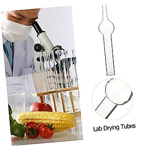 Hemoton 5pcs Chemical Experiment Equipment Candy Tubes Containers Chemistry Drying Tube Glass Laboratory Drying Tube Single Ball Drying Tubes Glass Drying Tubes Filling Glass Tube