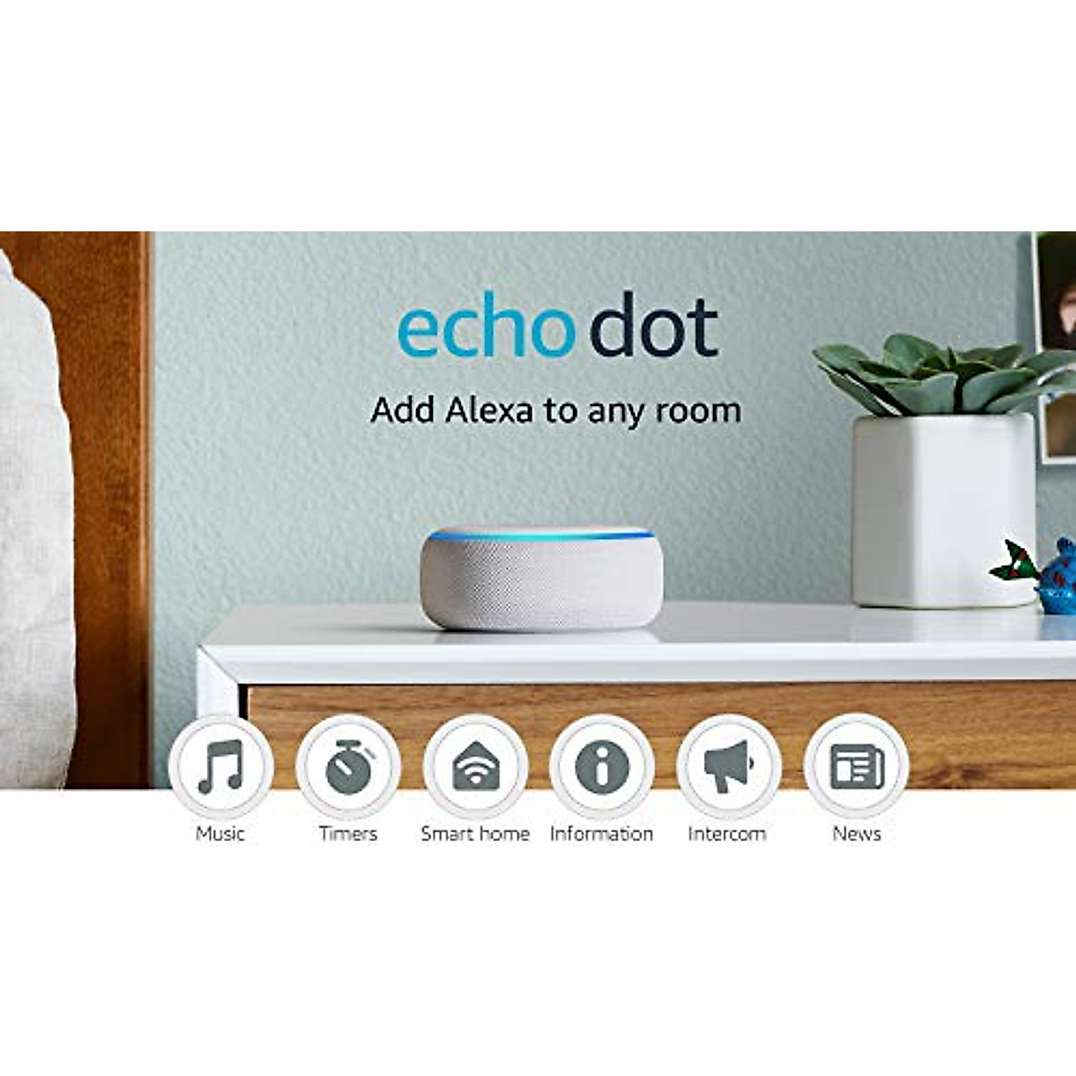 Echo Dot (3rd Gen) - Smart speaker with Alexa - Sandstone