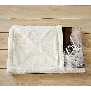 Highland Cattle Pattern Throw Blanket Highland Cow Blanket for Kids Boys Girls Farmhouse Cow Landscape Blanket for Chair Office Room,Throw (50 x 60 Inches)