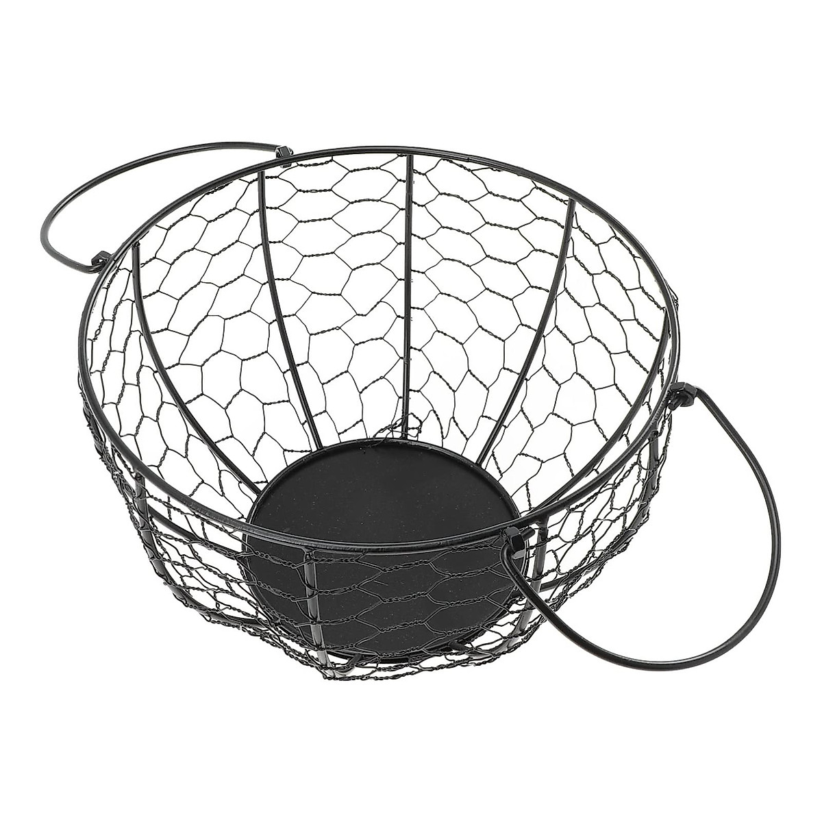 Metal Wire Egg Basket Egg Holder Organizer Case Container Kitchen Egg Storage Basket Fruit Basket Vegetables Fruit Bowl Kitchen Counter Organizers