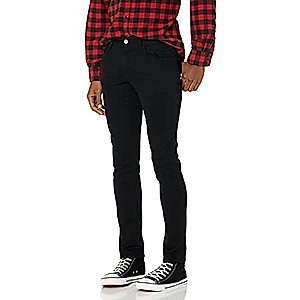 A|X ARMANI EXCHANGE mens 5 Pocket Pocket Skinny Denim Jeans, Black, 32 Short US