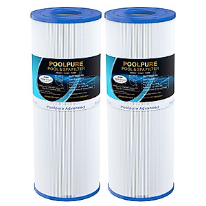 POOLPURE PLFPRB25-IN Hot Tub Filter Replace Unicel C-4326, Guardian 413-106, Filbur FC-2375, FC-2370, 3005845, 17-2327, 100586, 33521, 25392, 817-2500, 5X13 Drop in Spa Filter 2 Pack