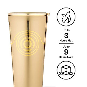 Corkcicle Disney Star Wars Tumbler Triple Insulated Stainless Steel Travel Mug, BPA Free, Keeps Beverages Cold for 9 Hours and Hot for 3 Hours, 16 oz, C-3PO