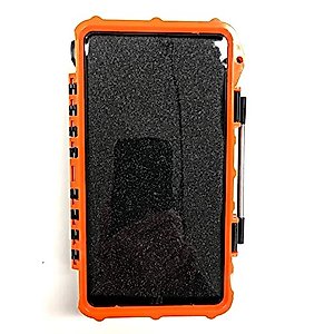 Sgroi Innovations, LLC SafeBox (Orange) - Universal, Waterproof Cell Phone Case. Allows Full Usage of Phone While Protected from The Elements!