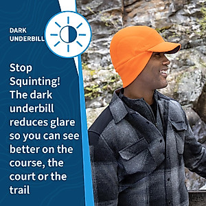 TrailHeads Men's Fleece Hat Baseball Cap - Drop Down Ear Warmer Flaps - Winter Caps for Men for Running, Golf, Hunting