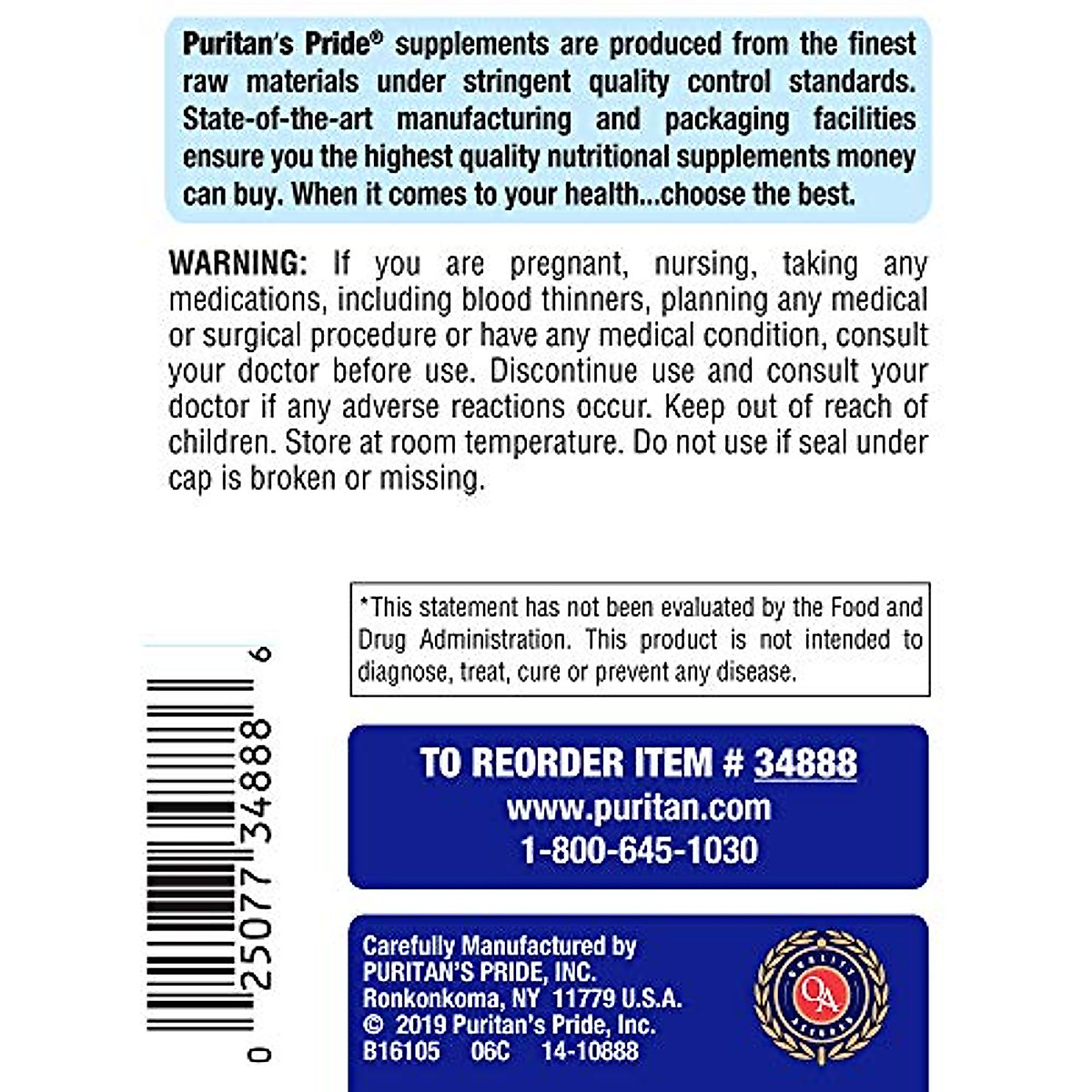 Puritans Pride Triple Strength Omega-3 Fish Oil 1360 Mg (950 Mg Active Omega-3), 240 Count, Package may vary