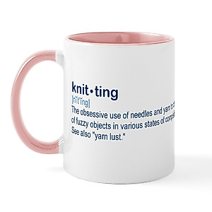 CafePress Knit Ting Mugs Ceramic Coffee Mug, Tea Cup 11 oz
