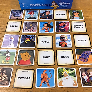 Codenames Family Edition | Best Family Board Game for All Ages | Featuring Disney Characters and Artwork | 2+ Player Board Game | Perfect for Disney Fans