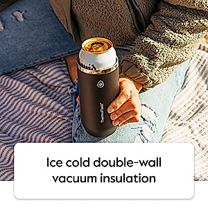 Thermoflask Premium Quality Vacuum Insulated Can Cooler, Standard Size, 12 Ounce, Dusty Blue