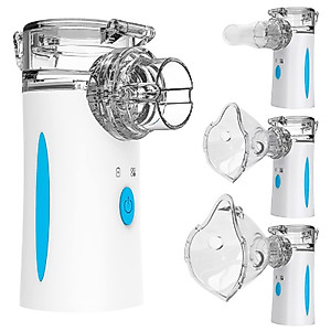 Portable Nebulizer - Nebulizers, Rechargeable Nebulizer Machine for Adults and Kids, Ultrasonic Nebulizer with Two Modes & Self-Cleaning Function for Breathing Problems, FSA and HSA Eligible