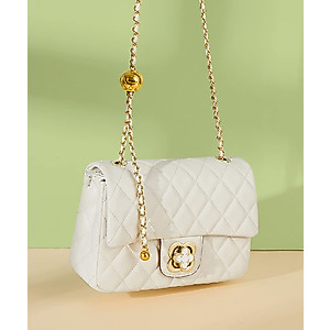 YXBQueen Crossbody Purses for Women PU Leather Handbags Quilted Flap Bag