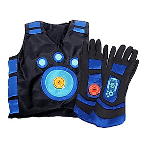 Wild Kratts Creature Power Suit Martin (Large 6-8X) Includes Vest, Gloves & 2 Power Discs for Halloween Costume, Pretend Play & Dress Up -Officially Licensed Toys for Children- Gift for Kids Boy Girl