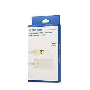 Cable Matters USB 3.0 to Ethernet Adapter, 10/100/1000 Mbps, White