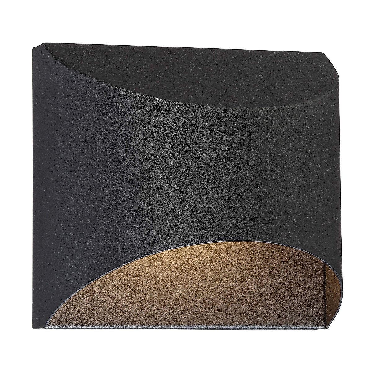 Possini Euro Design Ratner Modern Outdoor Wall Light Fixture Black LED Downlight Dark Sky 5 1/2" for Exterior Barn Deck House Porch Yard Patio Outside Garage Front Door Garden Home Roof Lawn