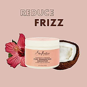 SheaMoisture Curly Hair Products, Coconut & Hibiscus Bundle Includes Frizz Free Curl Mousse 7.5 Fl Oz, Curl Enhancing Smoothie 12 Oz, Hold & Shine Moisture Mist 8 Fl Oz, Hair Styling Products