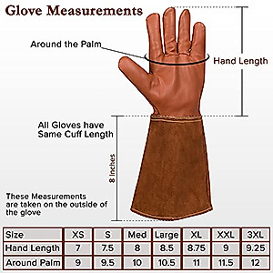 KBar7 Welding Gloves 1 Pair Heat Resistant for Forging, Stick, Mig Tig Womens and Mens XS, Small, Medium,Large,XL, XXL (Xs, Brown)