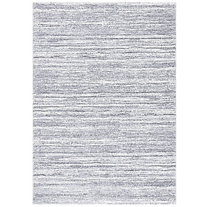SAFAVIEH Cyrus Shag Collection 8' x 10' Grey/Ivory CYR128F Modern Abstract Non-Shedding Living Room Bedroom Dining Room Entryway Plush 0.8-inch Thick Area Rug