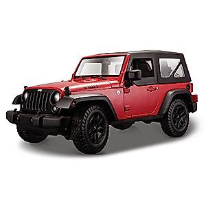 Maisto 1:18 2014 Jeep Wrangler Diecast Vehicle (Colors May Vary)