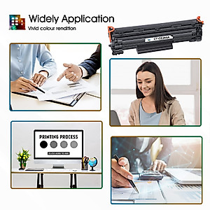 Cool Toner Compatible Toner Replacement for HP 85A CE285A Toner Cartridge for HP Pro P1102w M1212nf MFP P1102 P1109w M1217nfw Printer Ink Cartridge (Black, 2-Pack)