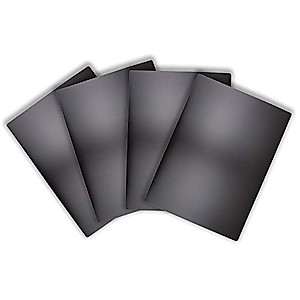 Extra Large Black Cutting Board Mats 4 Pack, NSF Certified HDPE for Restaurants, 24x18 Inch