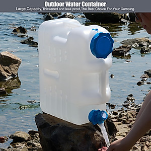 RedSwing 4.9 Gallon/18.5L Portable Water Container with Spigot, Water Storage Carrier for Camping Outdoor Hiking Backpacking, BPA Free