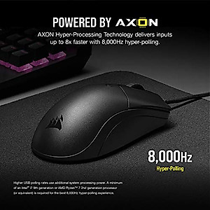 Corsair Sabre PRO Champion Series Gaming Mouse - Ergonomic Shape for Esports and Competitive Play - Ultra-Lightweight 69g - Flexible Paracord Cable QUICKSTRIKE Buttons with Zero Gap