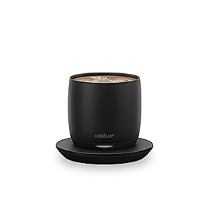 Ember Temperature Control Smart Cup, 6 oz, App-Controlled Heated Coffee Cup, Espresso Mug with 90 Min Battery Life, Black