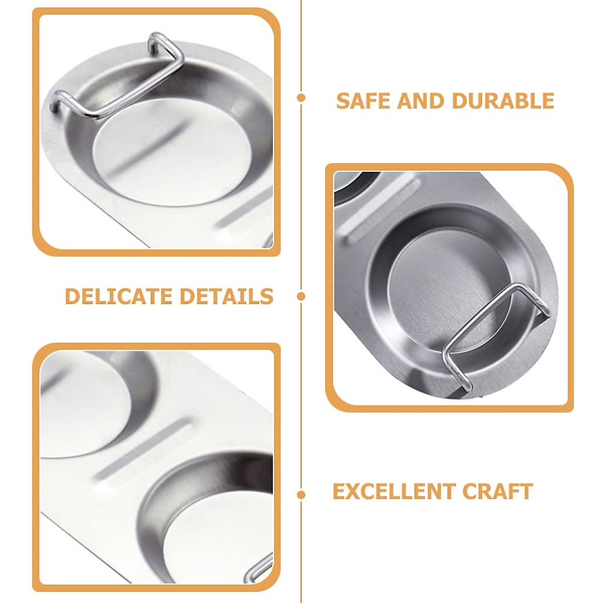 Cabilock stainless steel spoon rack cooking spoon holder cooking utensil holder utensil rest spatula holder soup spoon storage shelf countertop spoon holder spoon drain rack household cover